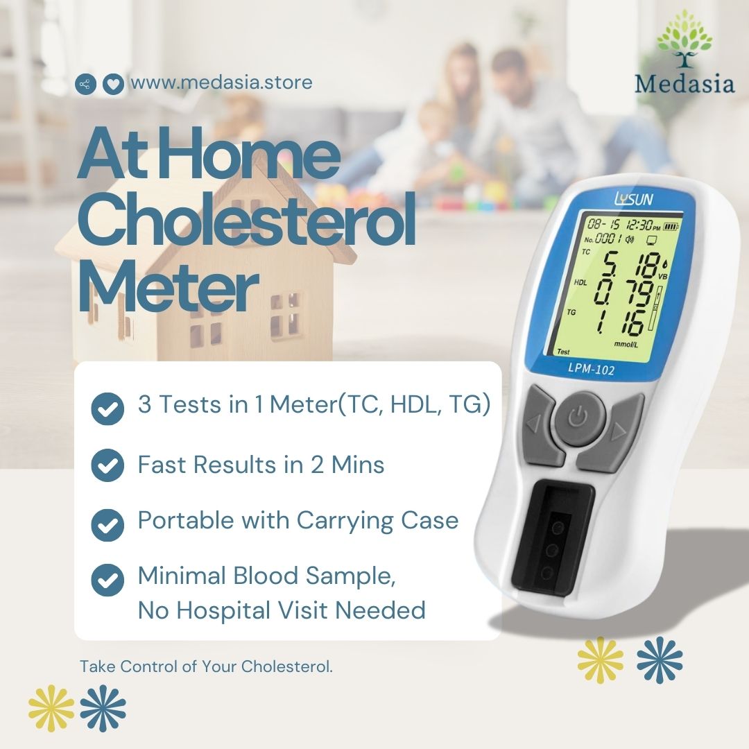 Cholesterol Meter Affordable – At Home Digital Lipid & Cholesterol Test ...