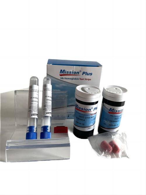 Mission Plus Hemoglobin Strip with tube (50 counts) | Easy, Affordable ...