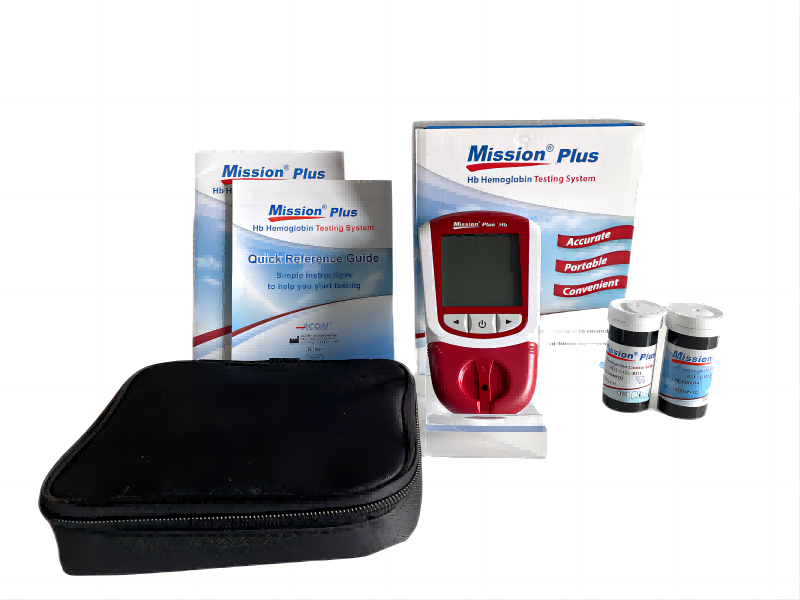 Mission Plus Hemoglobin Meter – Portable Hb Testing Device for Home ...