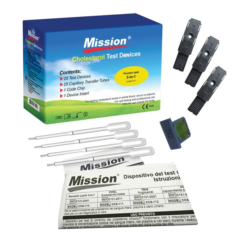 Mission 5-in-1 Cholesterol Test Strip 25 Tests | Easy, Affordable At ...