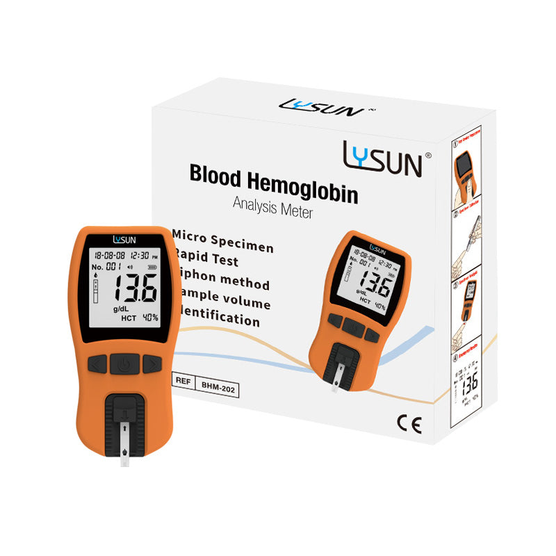 Upgraded Hemoglobin Test Meter Kit, No need capillary tubes, 25 strips ...
