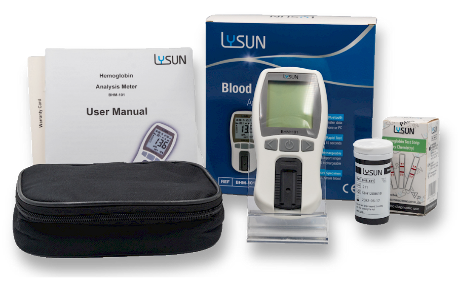 Anemia test kit-Hemoglobin Meter Professional Grade At-Home Test ...